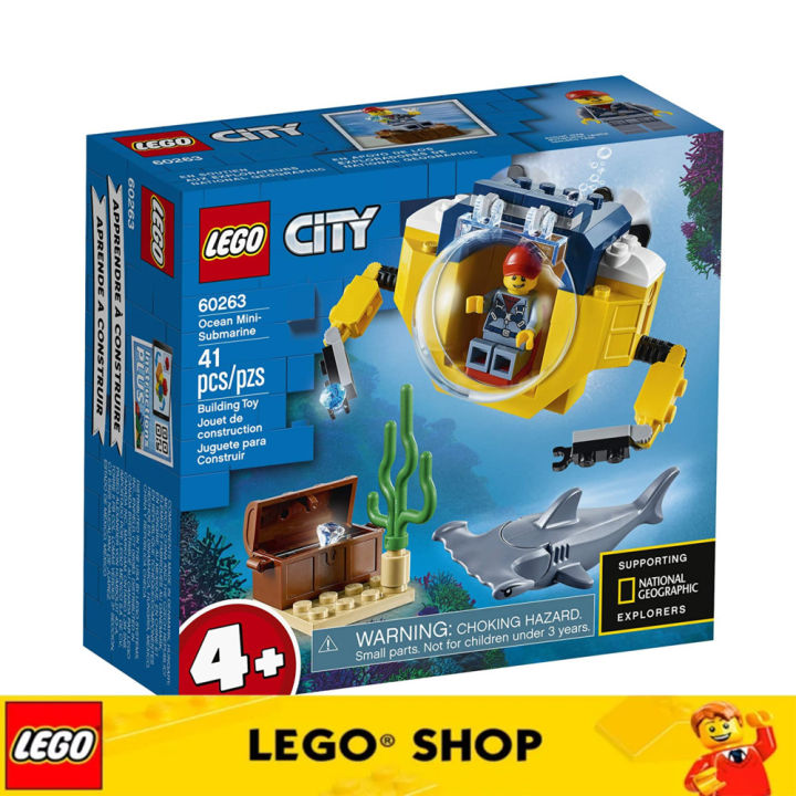 LEGO City Ocean Mini Submarine 60263, bộ đồ chơi dưới nước, tàu ngầm đồ ...