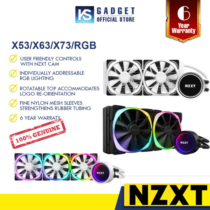 NZXT Kraken X53/X63/X73 Aio Cpu Cooler / ARGB model ( 240MM / 280MM ...