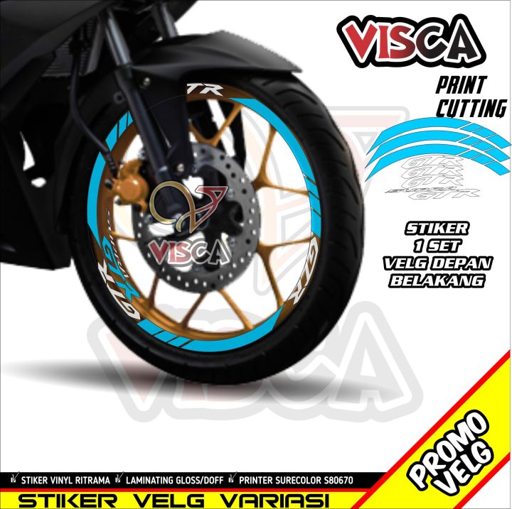 Stiker Velg List Velg Motor Stiker Velg Supra GTR 000G | Lazada Indonesia