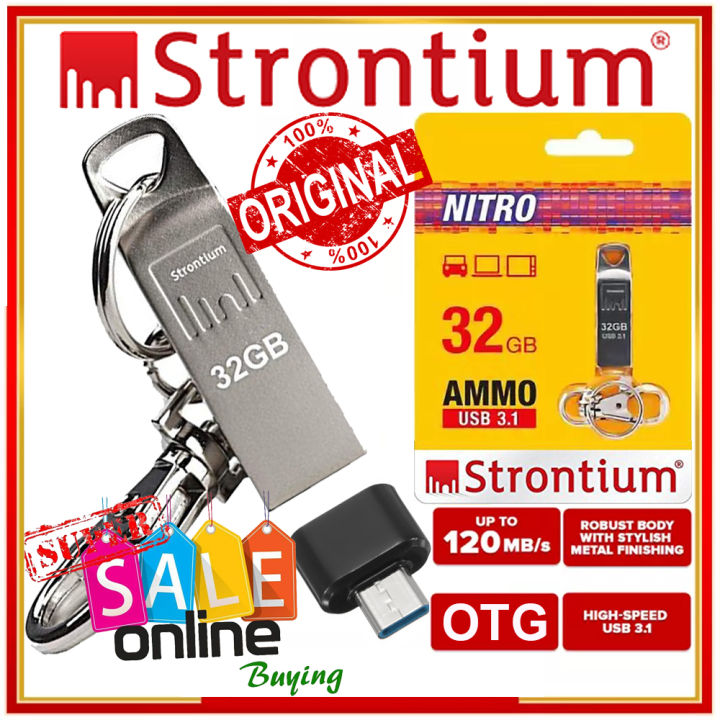 Strontium Nitro AMMO 32gb USB Flash Drive With OTG type-C (Original ...