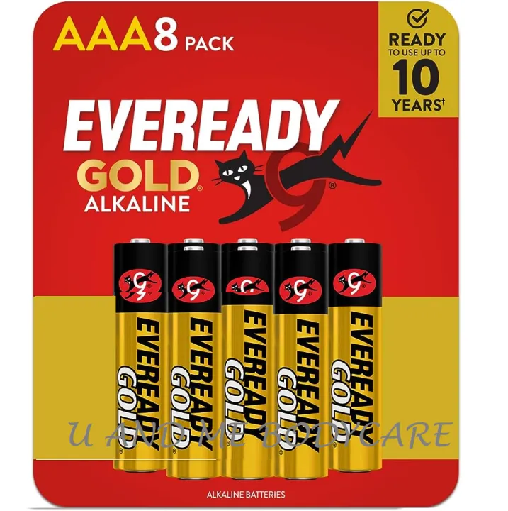 EVEREADY Gold Alkaline Battery AA/AAA 8 Pcs | Lazada