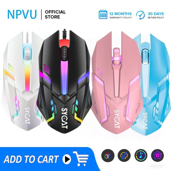 SYCAT Y02 USB Wired Gaming Mouse High configuration With Backlight For ...