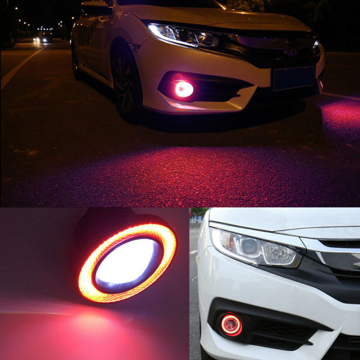 Foglamp Projie 3 Inchi Lampu Kabut MOBIL Fog Light LED ANGEL EYES ...