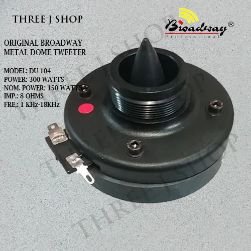 300 WATTS METAL DOME TWEETER DRIVER UNIT WITH CAPACITOR DU-104 | Lazada PH