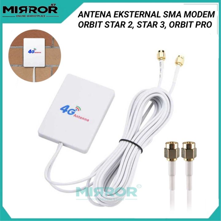 Antena Modem 4G LTE 28dBi For Modem Huawei, Bolt, Zte Connector SMA 2 ...