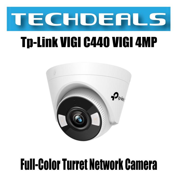 Tp-Link VIGI C440 VIGI 4MP Full-Color Turret Network Camera | Lazada ...