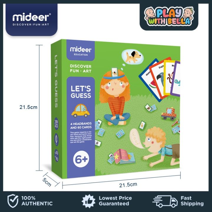 Mideer Kid's Pinoy Henyo Headband Guessing Animal Game | Lazada PH