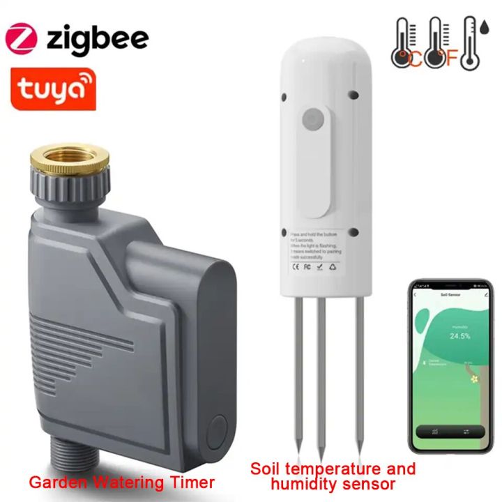 Smart Water Vae Controller Sprinkler Drip Irrigation System Tuya Zigbee Soil Moisture and ...
