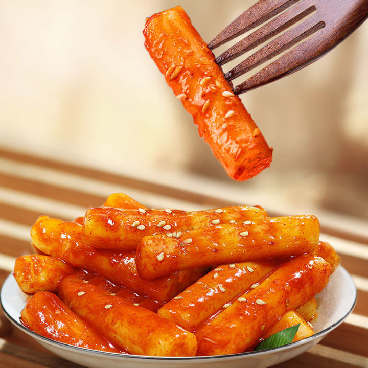 韩式炒年糕Fried rice cake strips Korean-style Korean spicy rice cake rice ...
