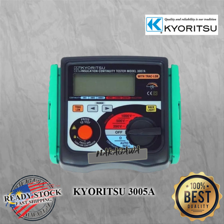 DIGITAL INSULTATION/CONTINUTY TESTER, 600V KYORITSU 3005A | Lazada