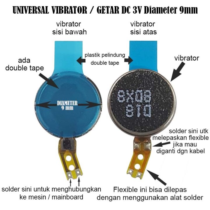Universal Vibrator untuk perangkat Handphone HP Tablet Tab / Komponen ...