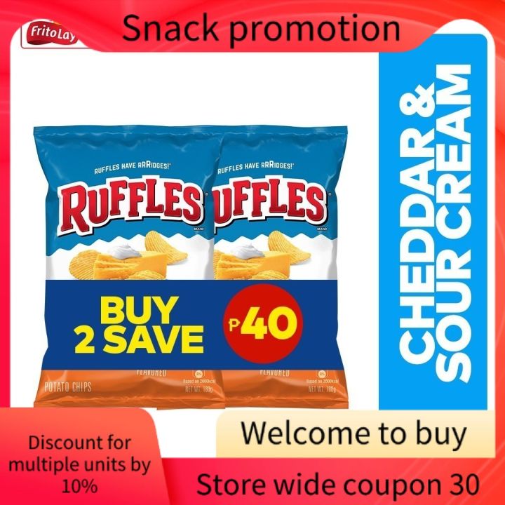 Ruffles Cheddar & Sour Cream Potato Chips 170g - Buy 2 Save PHP 40 ...