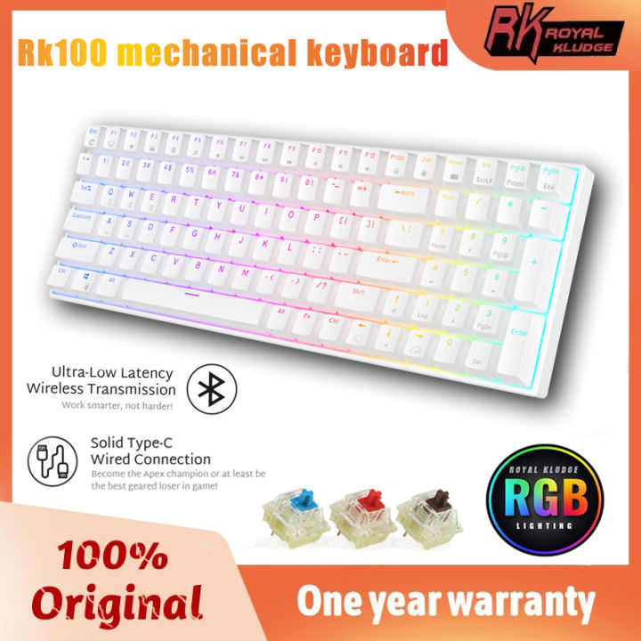 Royal Kludge RK100 RK860 Bluetooth 2.4G RGB Hotswappable Mechanical ...