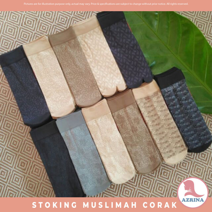 🔥Ready Stock🔥VOSX_STOKING MUSLIMAH Bercorak/ Sarung Kaki Muslimah ...