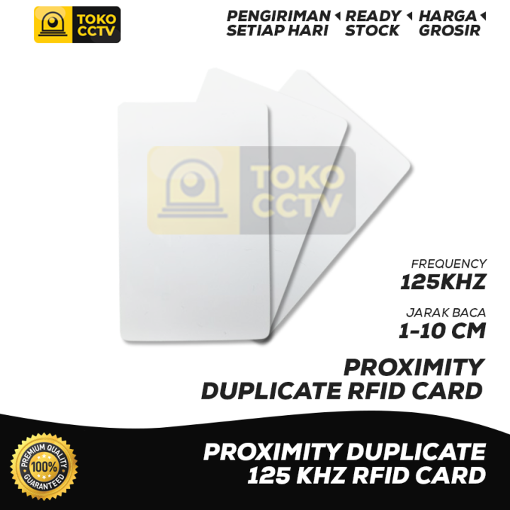 Kartu RFID Proxy 125KHZ Duplikat/ Proximity Card Untuk Akses dan Absen ...
