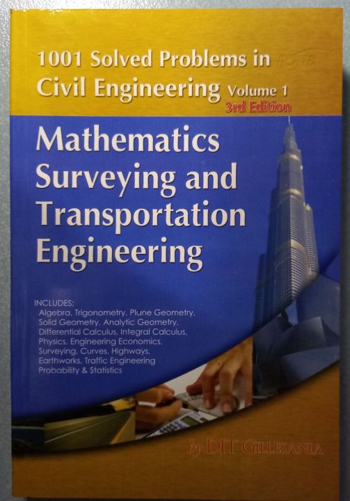 1001 SOLVED PROBLEMS IN CIVIL ENGINEERING VOL.1 (3RD EDITION) | Lazada PH