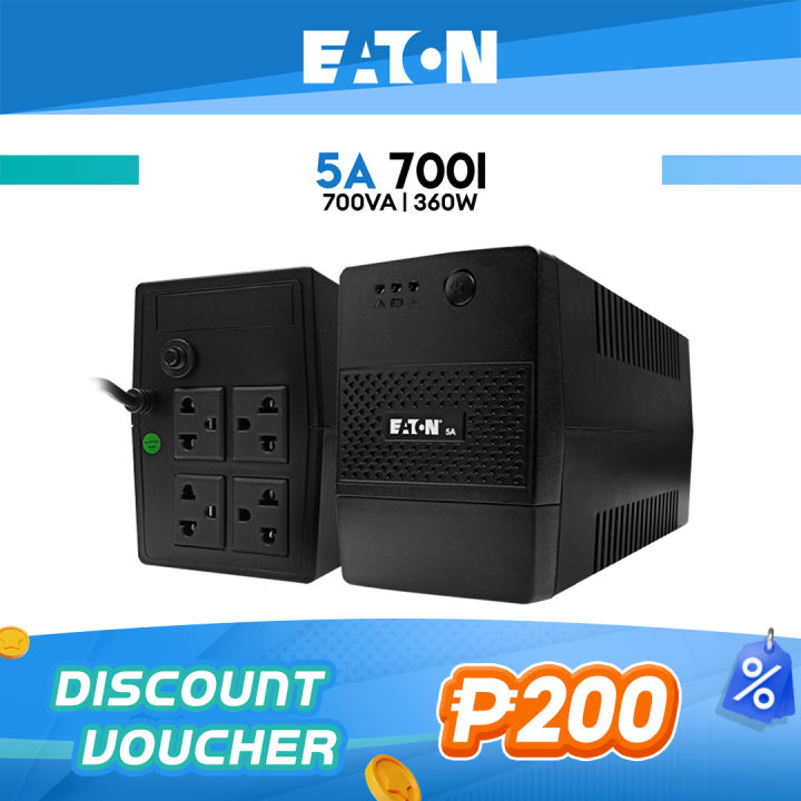 Eaton 700VA-360W Uninterruptible Power Supply, 5A700I-NEMA, Advantage ...