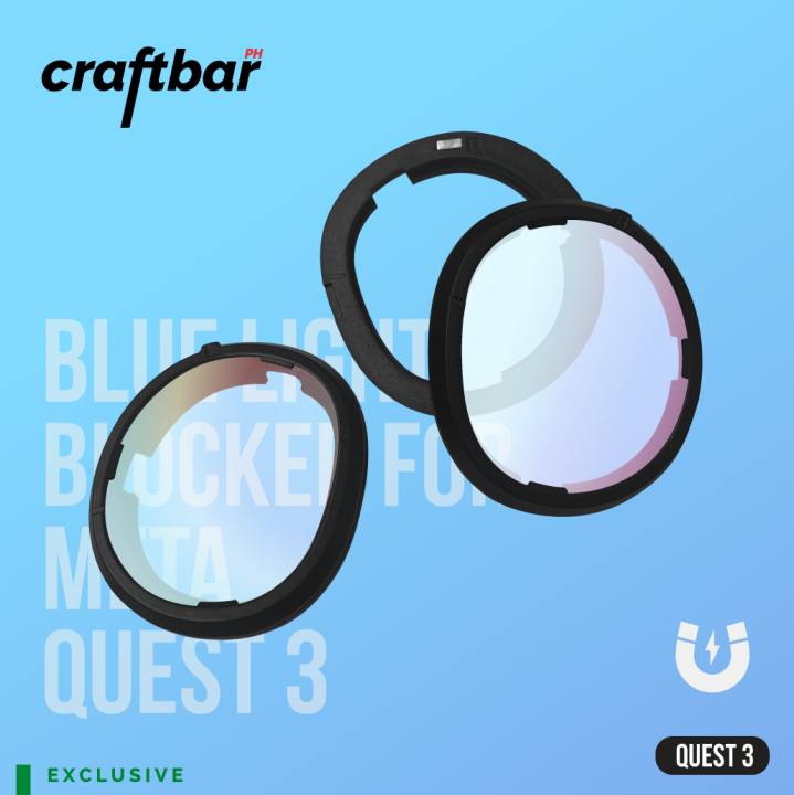 Blue Light-Blocking Lenses with Magnetic Frames for Meta Quest 3 ...