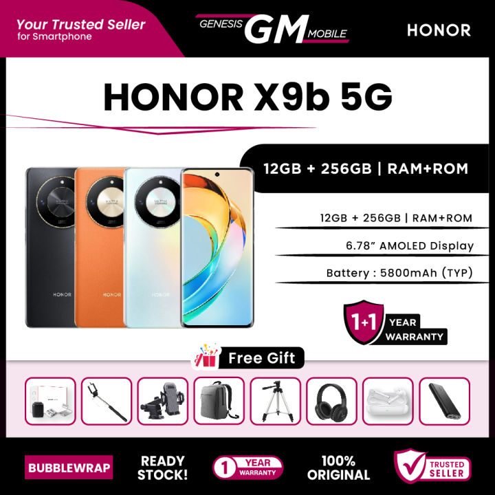 HONOR X9b 5G (12+8GB RAM 256GB ROM) (12+8GB RAM 512GB ROM) - Original HONOR Malaysia | Lazada