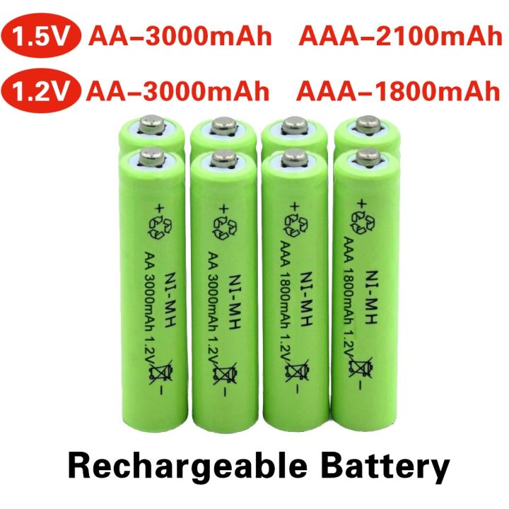 1.5V/1.2V 3000mAh AA/AAA Rechargeable Battery NI-MH Battery For ...