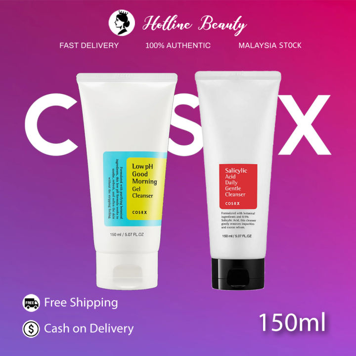【100% Authentic】COSRX Salicylic Acid Daily Gentle Cleanser/COSRX Low PH Good Morning Gel ...
