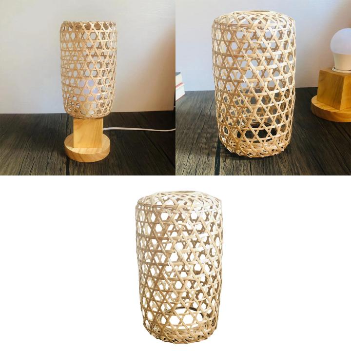 BolehDeals Vintage Bamboo Lamp Shade Decoration Rattan Lamp Shade Light ...