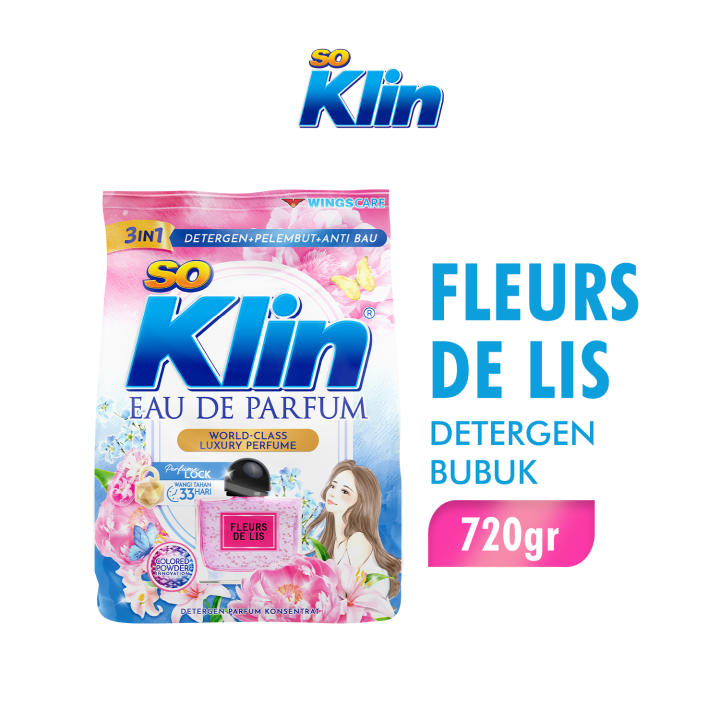 So Klin Eau de Parfum Powder Detergent Fleurs de Lis 720gr | Lazada ...
