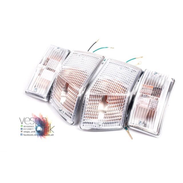 Lampu Sign Sen Sein Putih Bintik Set Vespa PX NewPx New Px | Lazada ...