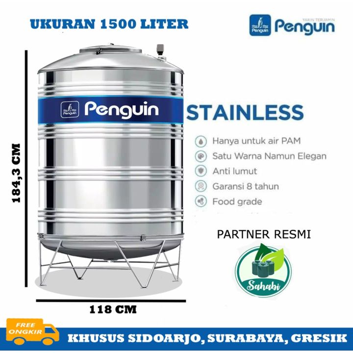 Tandon Air / Toren Air / Tangki Air Snless Penguin / Pinguin Ukuran ...