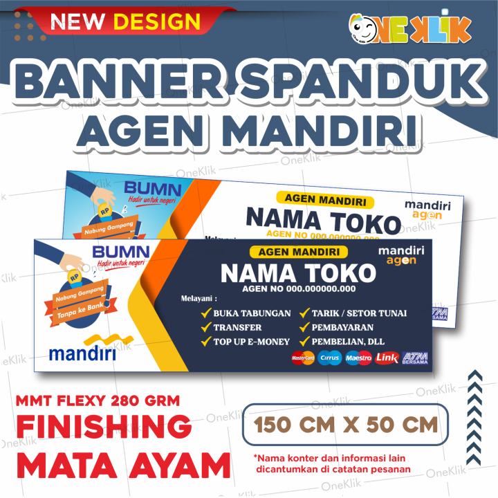 Spanduk Banner Mandiri Agen Banner Konter Banner Agen Mandiri