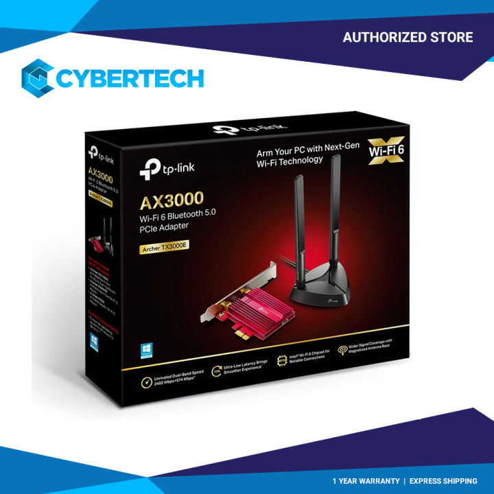 TP-Link Archer TX3000E AX3000 Wi-Fi 6 Bluetooth 5.0 PCIe Adapter ...