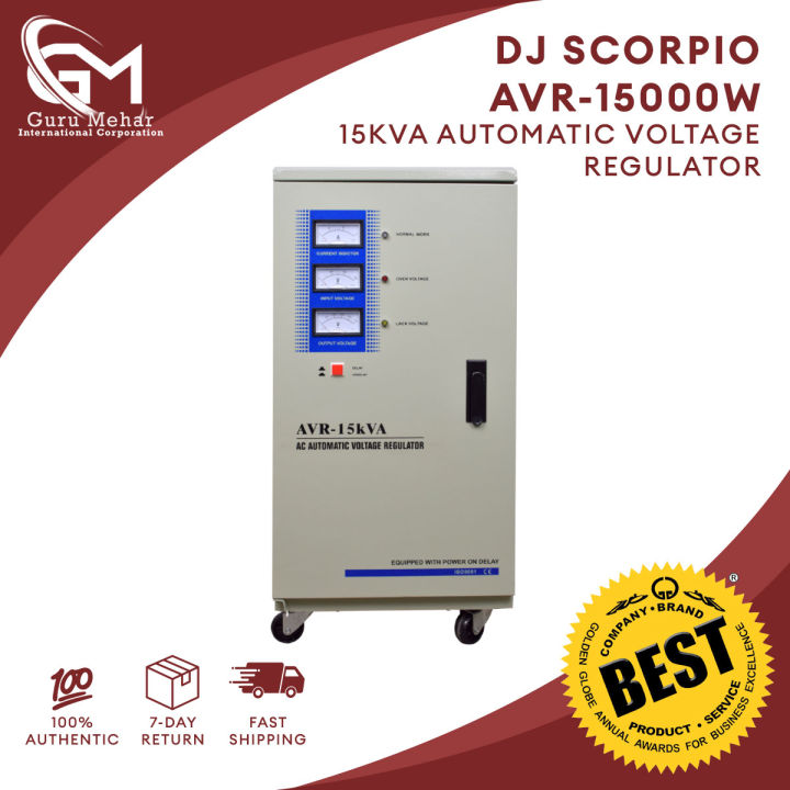 AUTOMATIC VOLTAGE REGULATOR (DJ SCORPIO) - AVR-15KVA AC Automatic ...