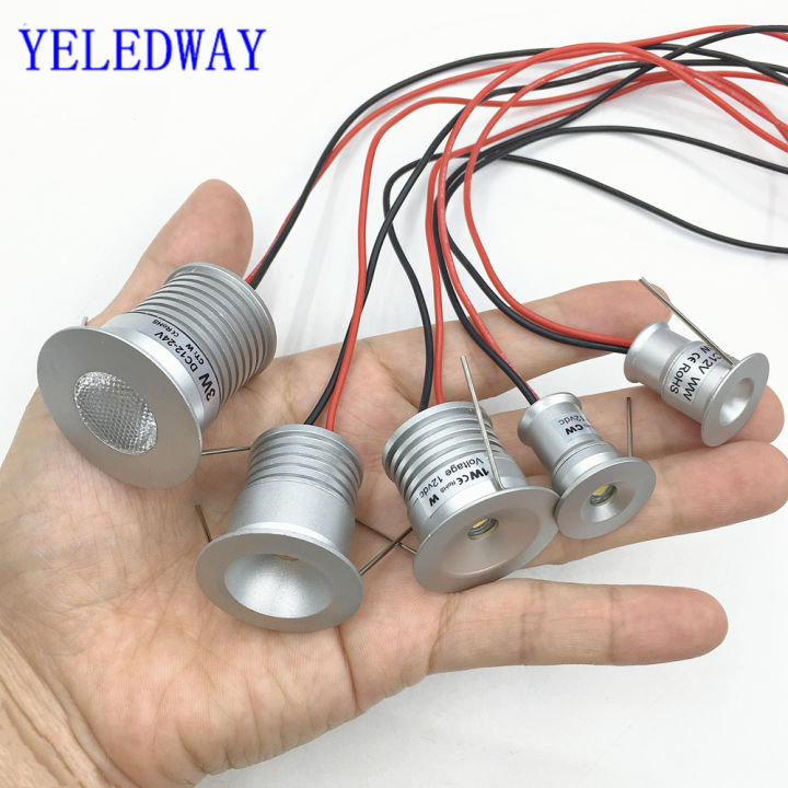 Indoor LED Mini Downlight 3W 1W Dimmable Recessed Down Light DC12V ...