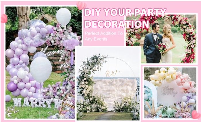 Round Balloon Arch Kit/Stand Balon Bahan Besi Bentuk Lingkaran 2 meter ...