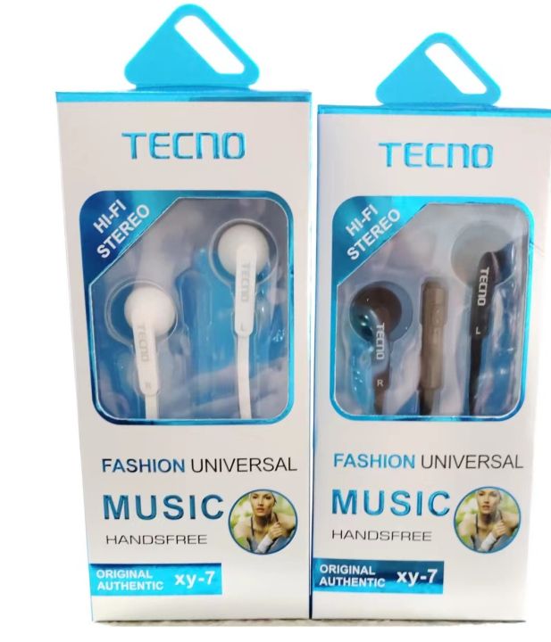 Tecno Headset Wired Earphone 3.5mm Bass Subwoofer Stereo Headphone ...