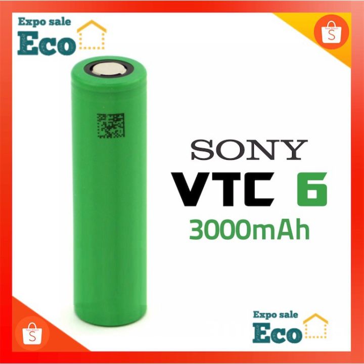 VTC6 Sony ถ่านชาร์จแท้ ไม่แท้คืนเงิน 3120mAh Rechargeable Battery 18650 ...