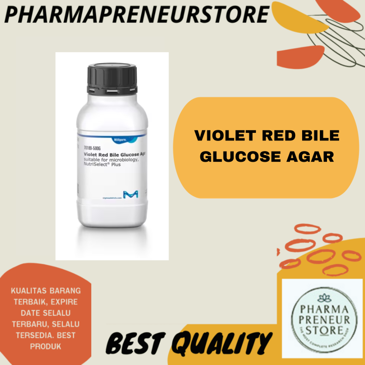 VIOLET RED BILE GLUCOSE AGAR KEMASAN ECER MERCK BEST QUALITY | Lazada ...