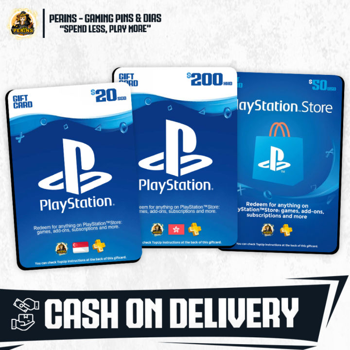 PSN Playstation Network Gift Cards (US$, HKD$, SGD$) [By PerinsPH] | Lazada PH