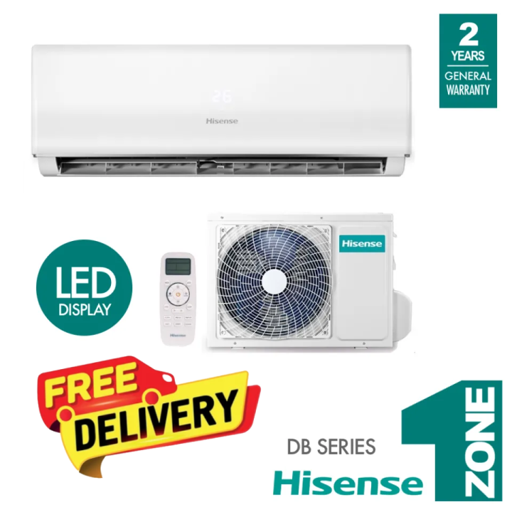 [FREE SHIPPING] Hisense AirCond R32 Non Inverter 1.0HP/1.5HP/2.0HP Air ...