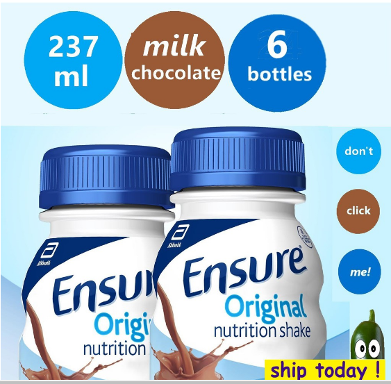 Ensure Original Milk Chocolate Shake 237ml / 8 fl oz Bundle of 6 choco | Lazada PH