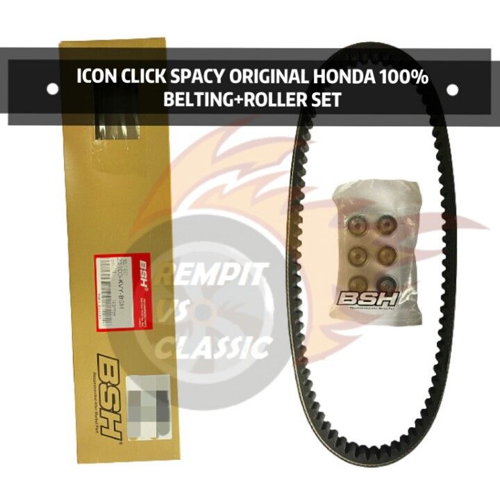 REMPIT Icon Click Spacy Original Honda 100% Belting + Roller Set | Lazada