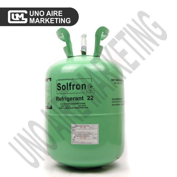 R22 SOLFRON Refrigerant Freon (13.6kg) ORIGINAL TANK SEALED BOXED | Lazada PH