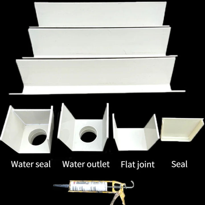 PVC eave water gutter U-shaped eave rain gutter eave drainage system ...