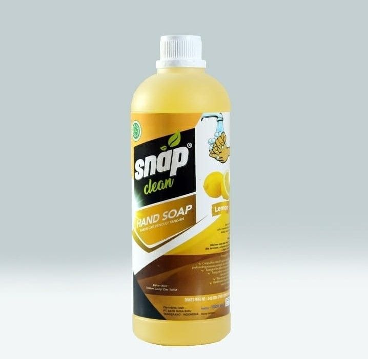 SABUN CUCI TANGAN CAIR 1 LITER/ HAND SOAP SNAP CLEAN AROMA LEMON ...