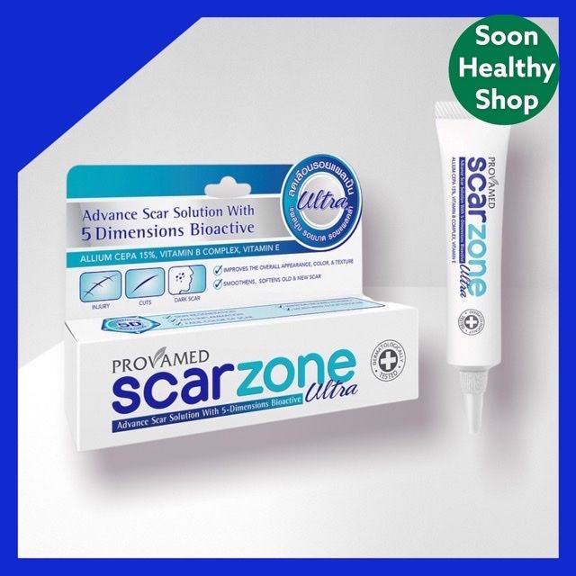 PROVAMED Scar zone Ultra 10g - ดูแลรอยแผลเป็นจากสาเหตุต่างๆ ช่วยสมานแผล ...