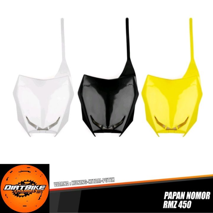 Plat Papan Nomor RMZ 450 250 Modify Trail Supermoto CRF KLX DTRACKER WR ...