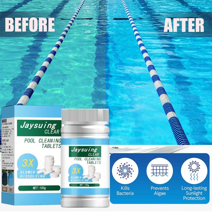 [HOT 2023] 50Pcs Swimming Pool Cleaning Effervescent Tablets Dispenser ...