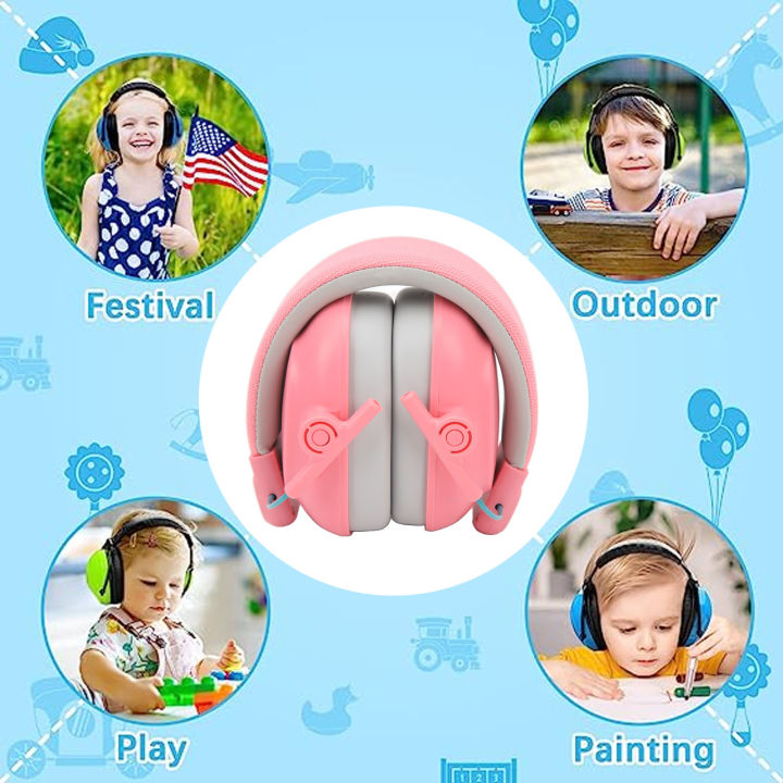 Kids Noise Reduction Ear Muffs Kids Hearing Protection Ear Muffs Skin ...