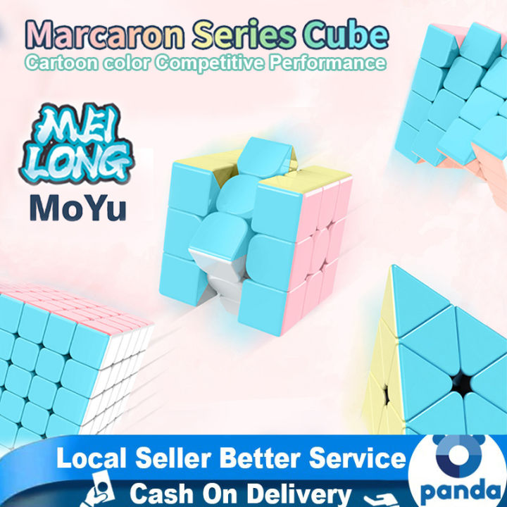 【In Stock】3*3/4*4/5*5 Pyramid Rubik's Cube Hot Macaron Toy Cube Macaron Rubik Color Game ...