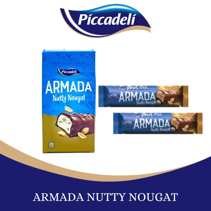 PICCADELI Armada Nutty Nougat Chocolate Bar 24x21g | Lazada PH